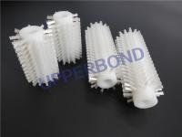 China Custom Rotary Nylon Bristle Roller Brush for Cigarette Makers - PP/PA Material with PVC Shaft - Multiple Size Options for sale