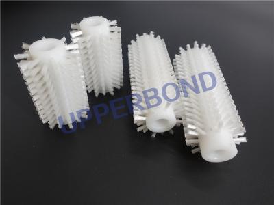 China Custom Rotary Nylon Bristle Roller Brush for Cigarette Makers - PP/PA Material with PVC Shaft - Multiple Size Options for sale