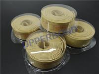 China Tobacco Machine Spare Parts Yellow Garniture Tape High Temperature Resistance for sale
