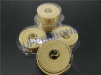 China Cigarette Transfer Conveyor Belt High Intensity Yellow Aramid Garniture Tape for sale