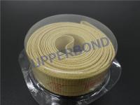 China Yellow Kevlar Fiber 18.5 * 3100 Mm Garniture Tapes For Cigarette Maker for sale