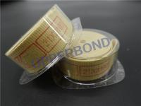 China 18.5 * 3100 Mm Yellow Garniture Tapes For Cigarettes Filter Rod Making Machine for sale