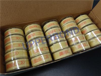 China MK9 Cigarette Machine Parts Yellow Fiber Garniture Tape 18 * 3505 Mm for sale