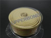 China Customized Format Garniture Tape 21 * 3100 MM Yellow Conveyor Belt for sale