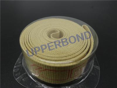 China Customized Format Garniture Tape 21 * 3100 MM Yellow Conveyor Belt for sale