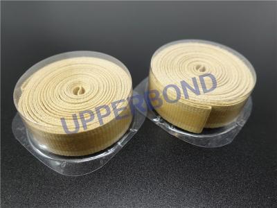 China 18 * 3505 mm Transmission Belt High Resistance Yellow Garniture Tape For MK9 Cigarette Maker for sale