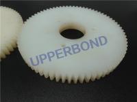 China Tobacco Machinery White Color Plastic Gear Spare Parts for sale