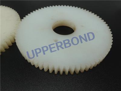 China Tobacco Machinery White Color Plastic Gear Spare Parts for sale