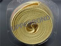 China Heat Resistant Woven Yellow Liner Garniture Tape 14.5 * 2800 MM for sale