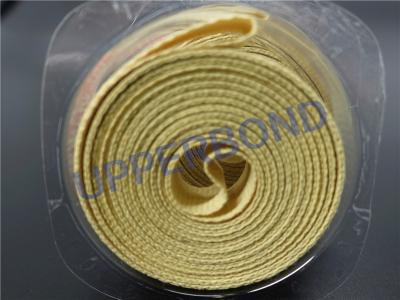 China Heat Resistant Woven Yellow Liner Garniture Tape 14.5 * 2800 MM for sale