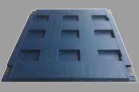 China Heavy Duty IP65 Industrial Floor Scale 1000kg to 10000kg Carbon Steel Platform 90mm Height for sale