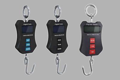 China ABS Plastic Portable Hanging Weighing Scale 300 kg Capacity LCD Display Crane Scale for sale