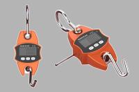 China Aluminium Housing LCD Display Heavy Duty Crane Scale 30kg to 400kg with Measure Tape for sale