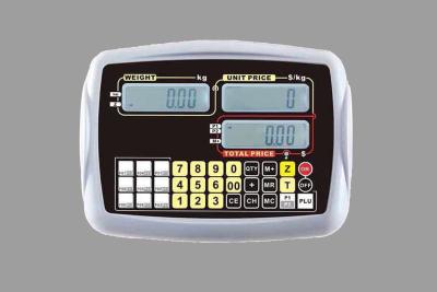 China 18 PLU Price Computing Weighing Indicator with LCD Display 30000d Resolution for sale