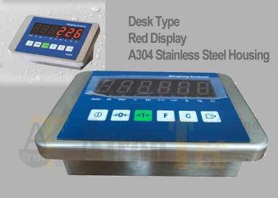 China Red LED Waterproof Floor Scale Indicator Stainless Steel IP66 200000d for sale