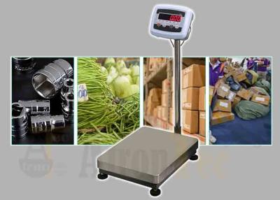 China LED Display Electronic Bench Scale 3kg to 1500kg Carbon Steel or Stainless Steel Platform for sale