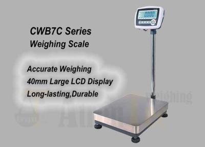 China Electronic Bench Scale with Large LCD Display 40mm Mild Steel Platform 3kg to 1500kg for sale