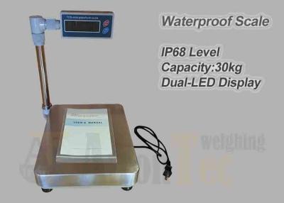 China Platform Dual Led Ip68 30kg Waterproof Weighing Scale for sale