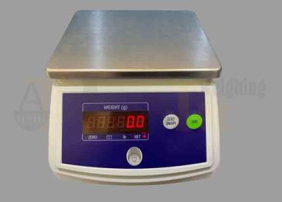 China Stainless Steel Platter Electronic Weighing Scale 3kg 7.5kg 15kg IP55 LED Display for sale