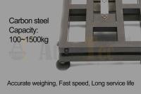 China Carbon Steel Platform Weighing Scale 1500kg Welded Structure Industrial Floor Scale for sale