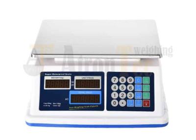 China 220VAC Red LED Display Waterproof Weighing Scale 40kg for sale