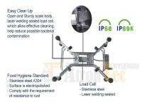 China Stainless Steel Waterproof Weighing Scale IP69K 400x500mm Washdown Platform Scale for sale