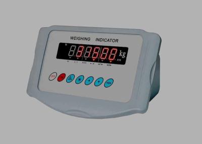 China Red LED Weighing Indicator Plastic Housing 6-Digit Display 30h Battery Animal Scale for sale