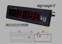 China YHL-3 Steel Housing Red LED Remote Display for Weighing Indicator 6-Digit 75mm for sale