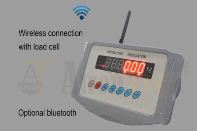 China Wireless Weighing Indicator Plastic Housing 6 Digit 20mm LED Display Platform Scale for sale