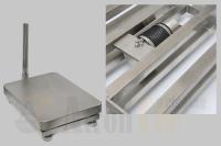 China 304 Stainless Steel Weighing Scale Indicator with Large LCD Display 500mmx600mm Platform 30kg to 600kg for sale
