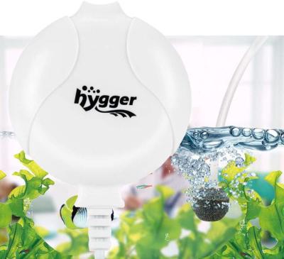 China Hygger Quiet Mini Aquarium Air Pump 1.5 Watt Oxygen Fish Air Pump for 1-15 Gallon Fish Tank for sale