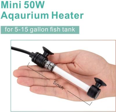 China Mini Inline Quartz Glass Top Fin Aquarium Heater for sale