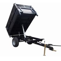 China 1000mm Agricultural Farm Trailer 1500kg Hydraulic A Frame Tipping Trailer for Tractor for sale