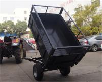 China 1000mm Agricultural Farm Trailer 1500kg Hydraulic A Frame Tipping Trailer for Tractor for sale