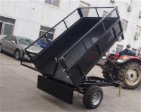 China 1000mm Agricultural Farm Trailer 1500kg Hydraulic A Frame Tipping Trailer for Tractor for sale