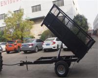 China 1000mm Agricultural Farm Trailer 1500kg Hydraulic A Frame Tipping Trailer for Tractor for sale