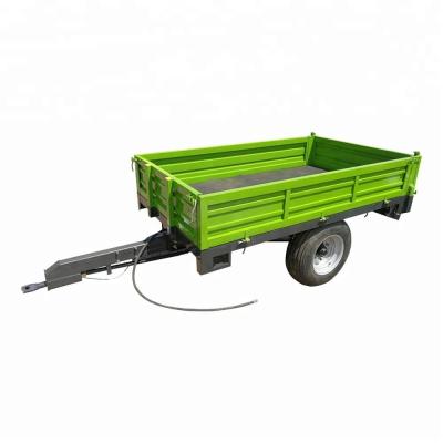 China Hydraulic Rear Dumping Farm Trailer 8 Ton 350mm Height for Tractor Agricultural Tools for sale