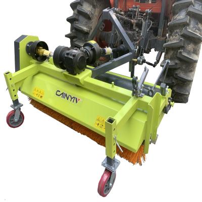 China 180r/Min 320kg Roller Brush Road Construction Street Sweeper with Bucket for Tractor for sale