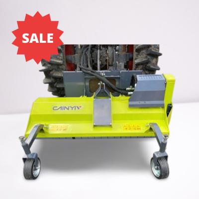 China 105cm Cutting Skid Steer Flail Mower Graphite Gearbox 30HP Y Blades Loader for sale