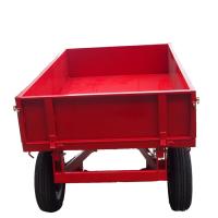 China 18hp Tractor Hydraulic Dump Small Agricultural Trailer 350mm Durable for sale