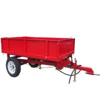 China 18hp Tractor Hydraulic Dump Small Agricultural Trailer 350mm Durable for sale