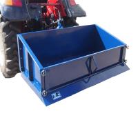 China 120cm 86kg Agricultural Farm Trailer Transport Box for 20hp Tractor 3 Point Hitch for sale