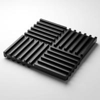 China Hoan 100301 Modular Rubber Vibration Isolation Pads  Tileable Anti-Vibration Waffle Mats for sale