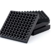 China Hoan 100611 Heavy-Duty Machine Tool Rubber Shock Absorber PadsQ235 Steel Reinforced Anti-Vibration Pads for sale