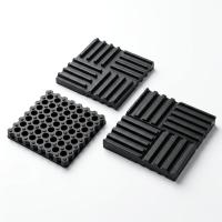 China Hoan 100611 Heavy-Duty Machine Tool Rubber Shock Absorber PadsQ235 Steel Reinforced Anti-Vibration Pads for sale