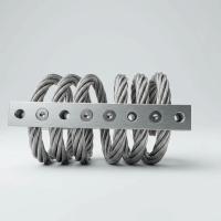 China JGX-0956D-80A Anti-Freezing Wire Rope Vibration Isolator Drop-In Retrofit for Legacy Rubber Mount Laser Systems for sale
