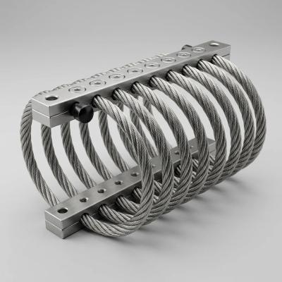China Wire Rope Vibration Isolator JGX-0958D-149A Low-Profile Universal Mount for Compact Equipment Vibration Damping for sale