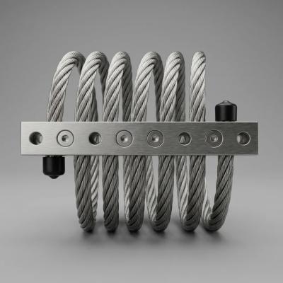 China Low Frequency Attenuation Wire Rope Shock Mount Vandal Proof Heavy Duty Design JGX-1276D-280B for sale
