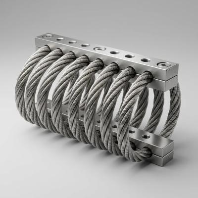 China JGX-2228D-960B Wire Rope Vibration Isolator Fail-Safe Maximum Safety Design Stable Stiffness for Heavy Equipment for sale