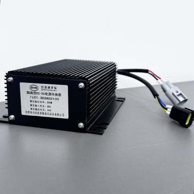 China Isolated DC-DC Converter 48V-24V 500W for BYD Forklifts with IP65 Protection and 36-72V Input Range for sale